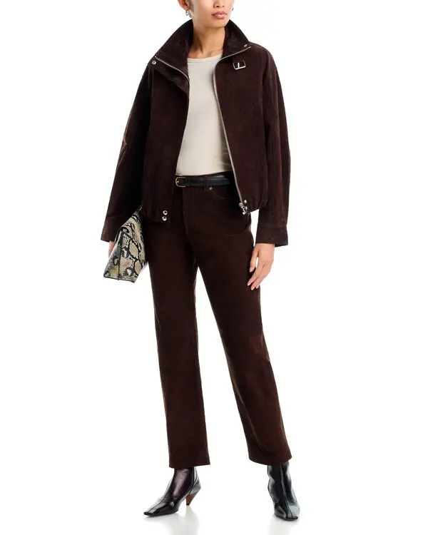 Blanknyc Stanton Leather Straight Leg Pants