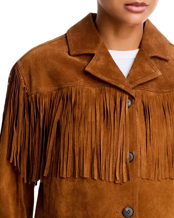 Blanknyc Leather Fringe Jacket