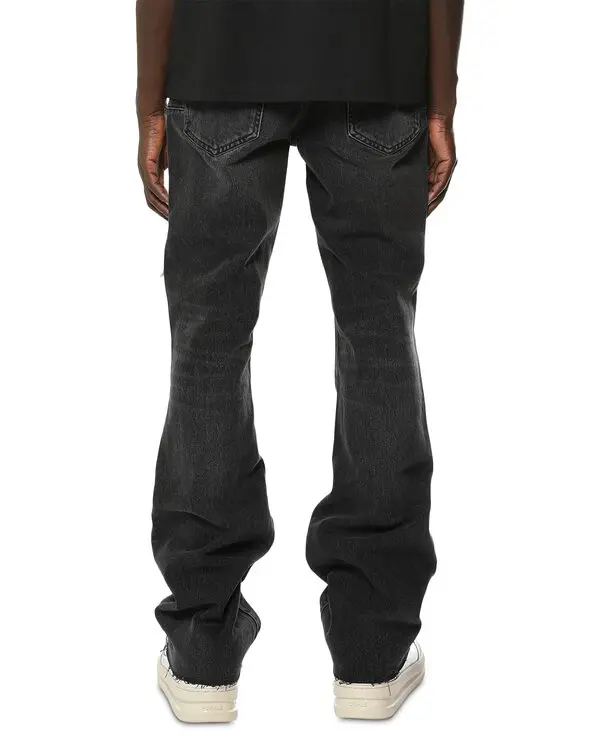 PURPLE BRAND Heavy Destroy Slim Flare Jeans