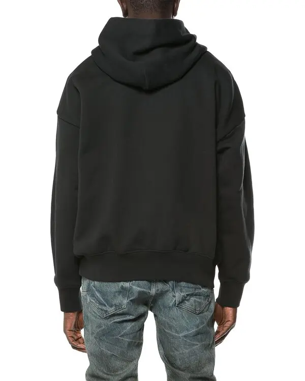 PURPLE BRAND Logo Graphic Fleece Cotton Hoodie