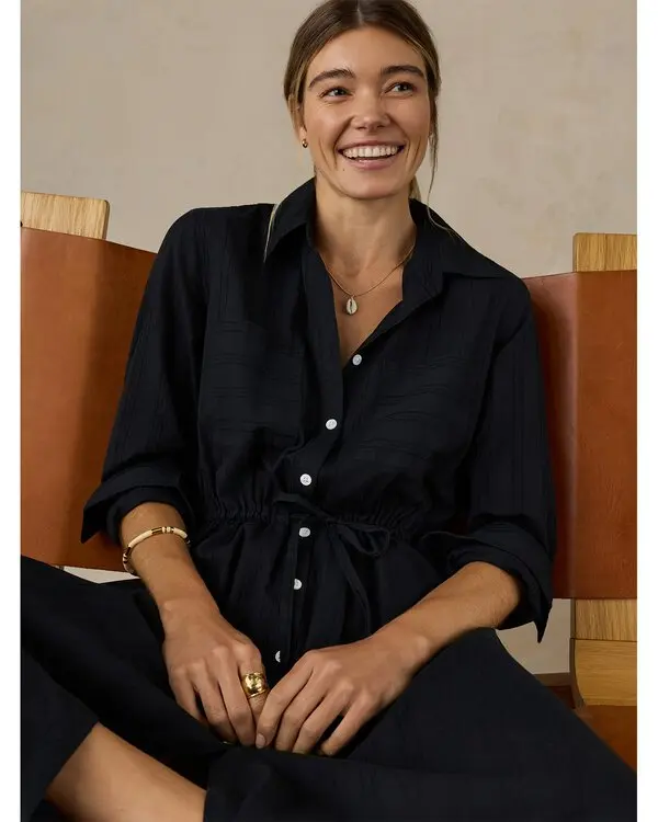 Faherty Brand Heirloom Dobby Cotton Catalina Dress