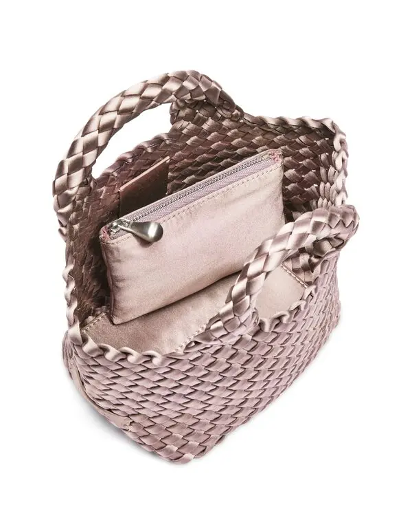 NAGHEDI Petit Woven Satin Tote - Lavender