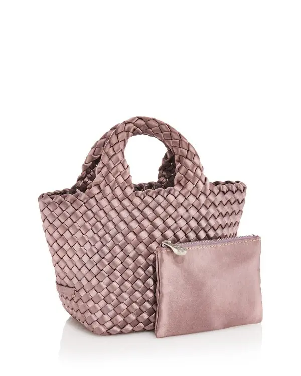 NAGHEDI Petit Woven Satin Tote - Lavender