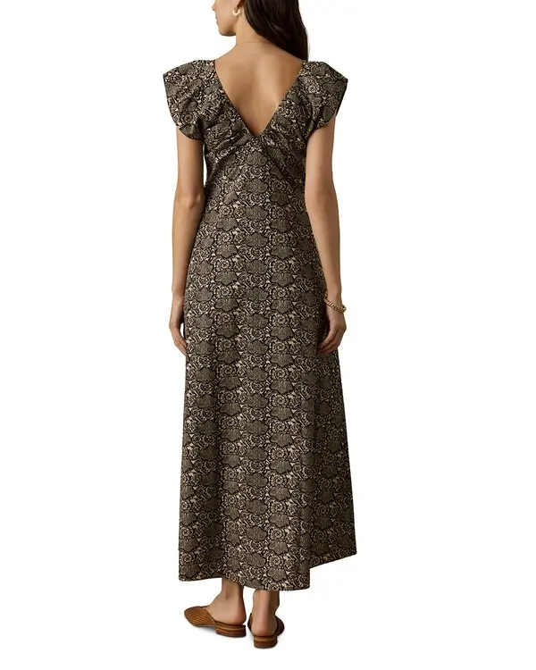 Faherty Brand Noa V Neck Maxi Dress