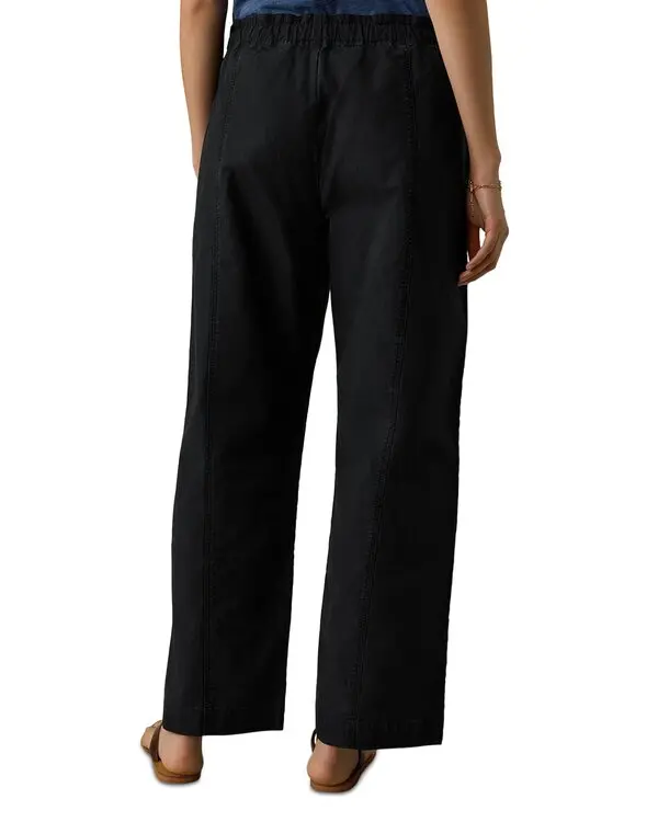 Faherty Brand Cotton Twill Drawstring Pants - Black