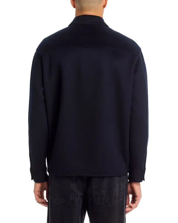 FRAME Double Face Zip Shirt Jacket - Dark Navy