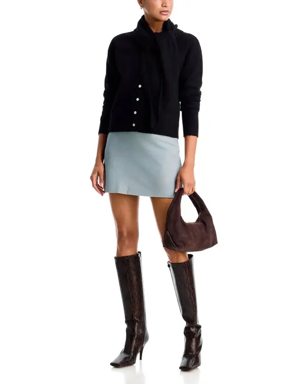 Aqua Scarf Cardigan Exclusive - Black