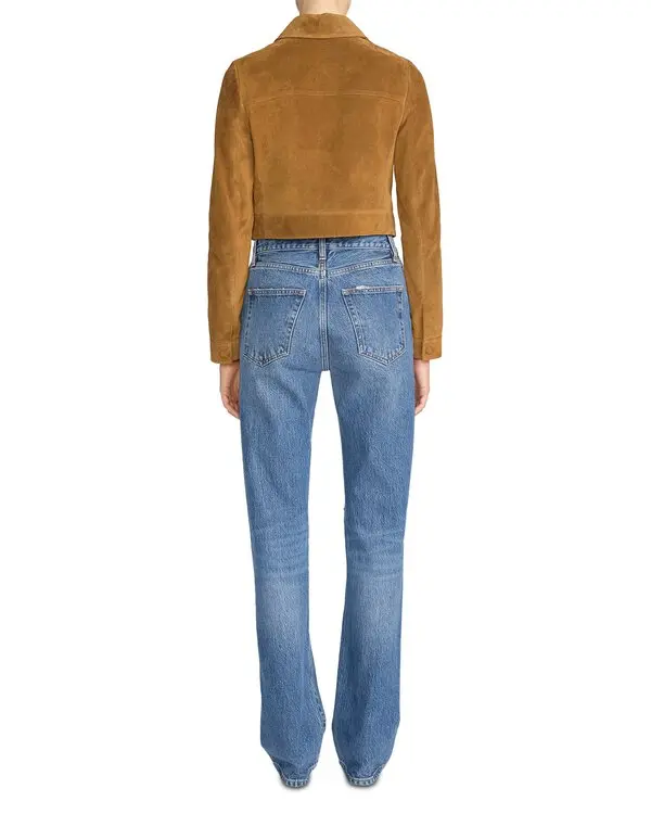 FRAME Vertical High Rise Straight Jeans - Voltage