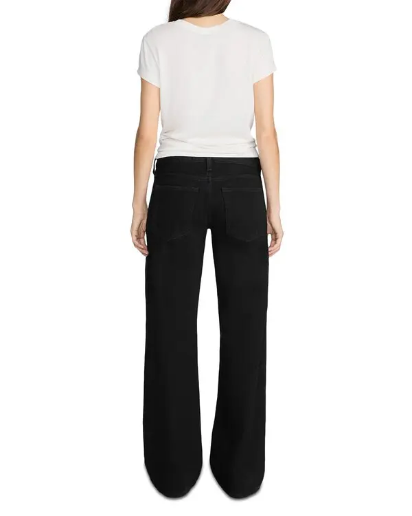 FRAME The Pixie Gray Cotton Low Rise Bootcut Jeans