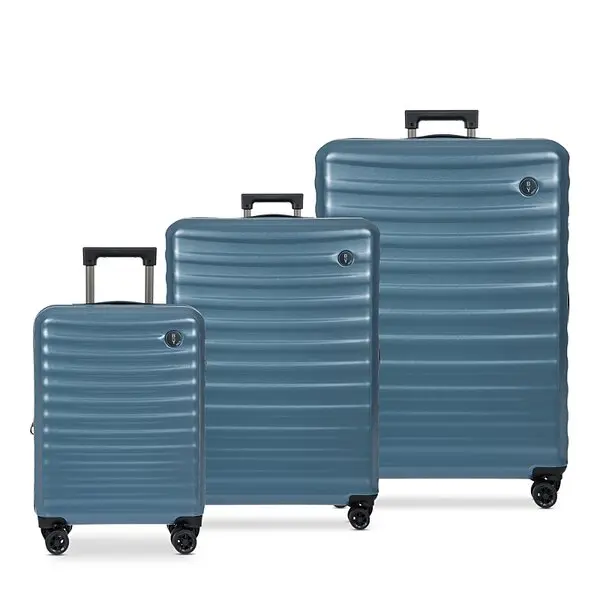 Bric'S By Nausicaa 3 Pc Spinner Suitcase Set - Grey Blue