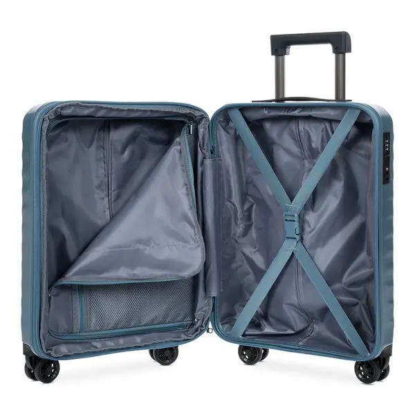 Bric'S By Nausicaa 3 Pc Spinner Suitcase Set - Grey Blue