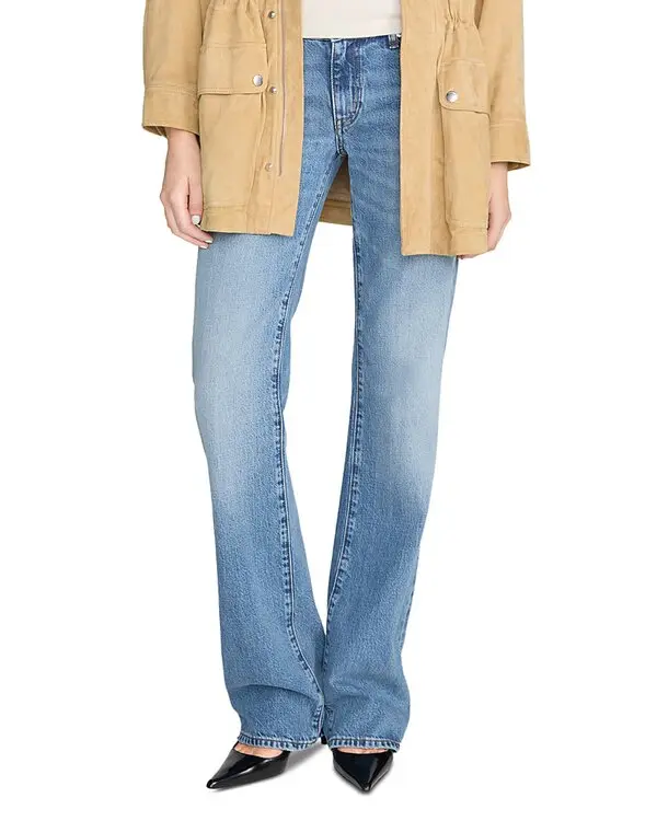 FRAME The Off Duty Low Rise Bootcut Jeans - Flutter