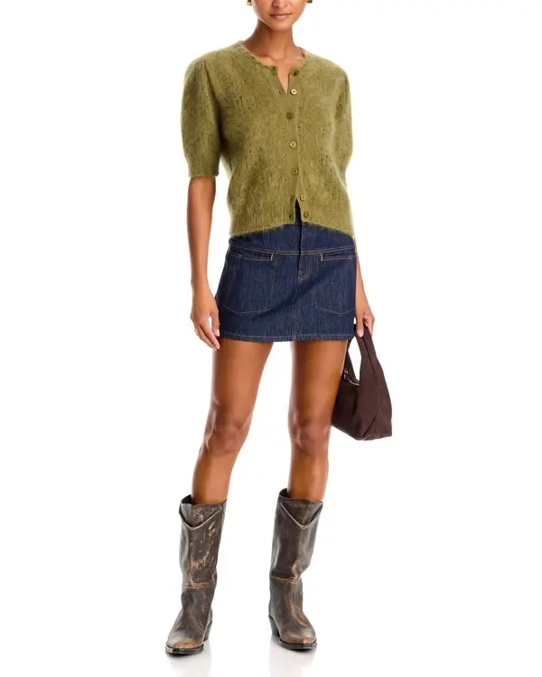 FRAME The Wool-blend Airy Cardigan Sweater