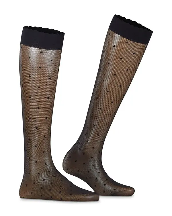 Falke Dot Sheer Knee High Socks