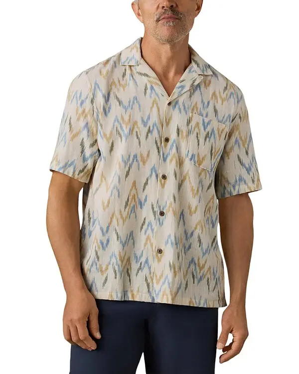 Faherty Brand Patterned Cotton Resort Shirt