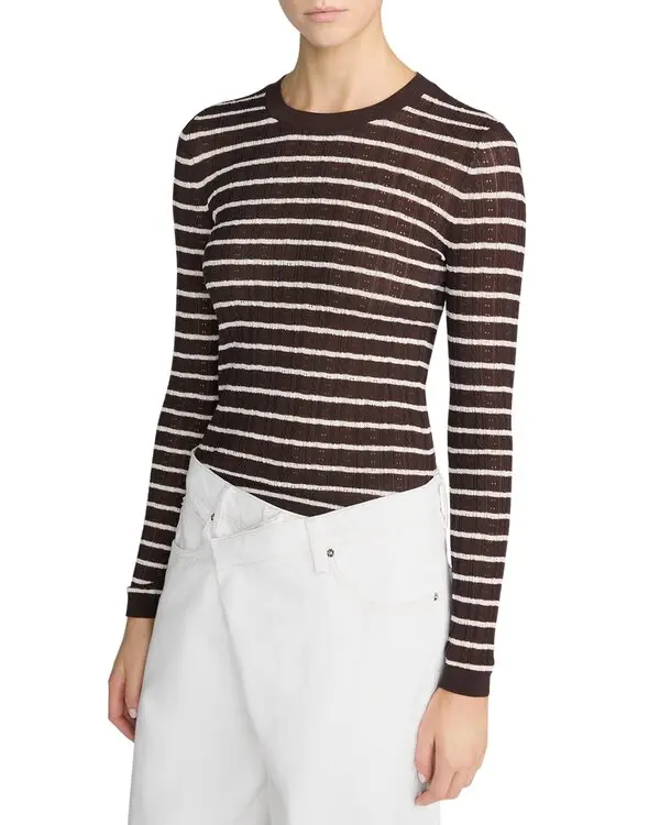 FRAME The Pointelle Knit Top
