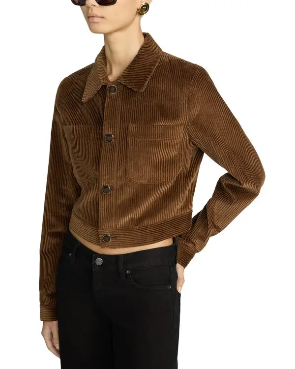 FRAME The Small Corduroy Cropped Jacket