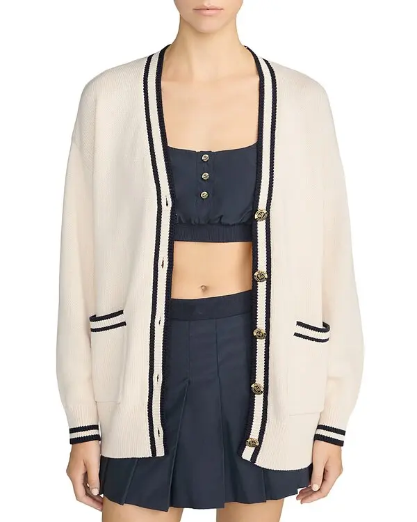 FRAME Tennis Oversized Cardigan