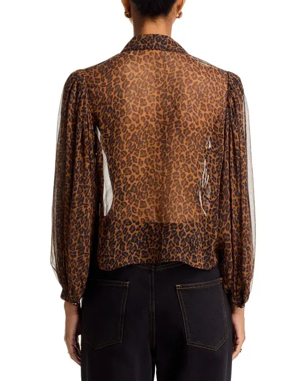 FRAME The Silk Prairie Sheer Shirt