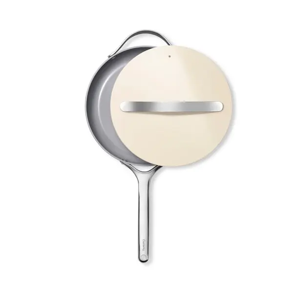 CARAWAY 3 Qt. Ceramic Nonstick Saute Pan - Cream