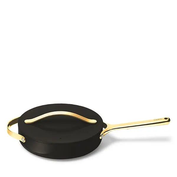 CARAWAY 3 Qt Nonstick Saute Pan - Black/gold