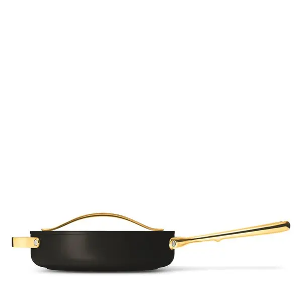 CARAWAY 3 Qt Nonstick Saute Pan - Black/gold