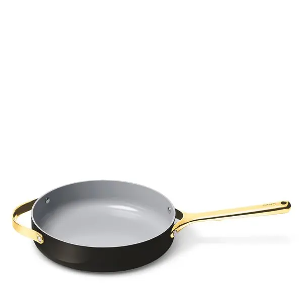 CARAWAY 3 Qt Nonstick Saute Pan - Black/gold
