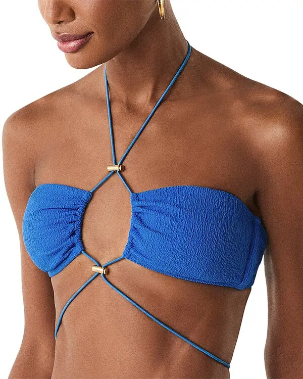 VIX PAULA HERMANNY Pixie Alain Bikini Top - Blue