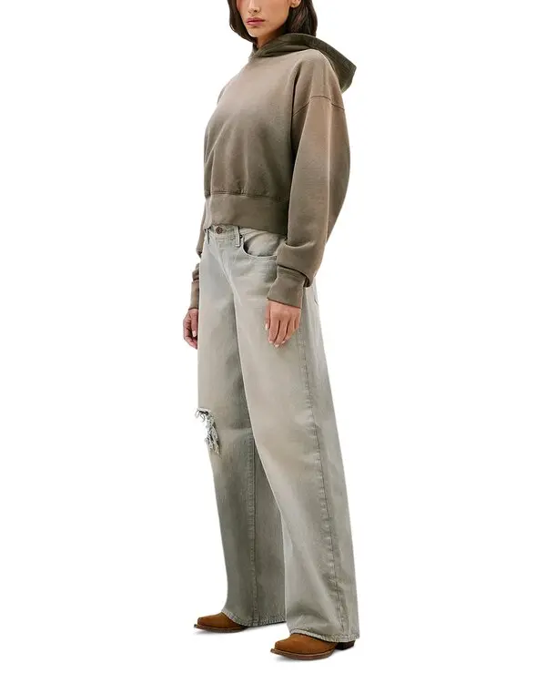 SLVRLAKE Mica High Rise Wide Leg Jeans - Lost Palms