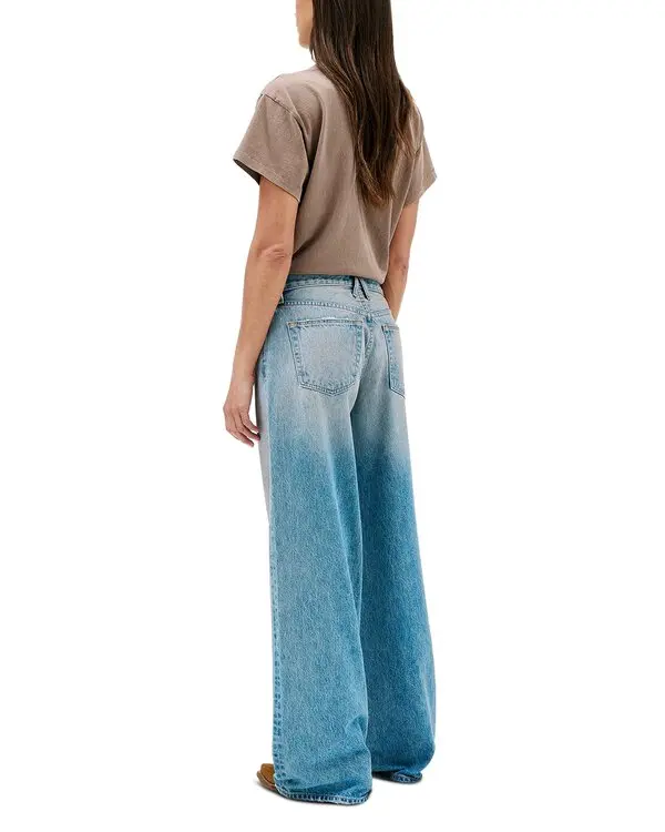 SLVRLAKE Mica Low Rise Wide Leg Jeans - Roll The Dice