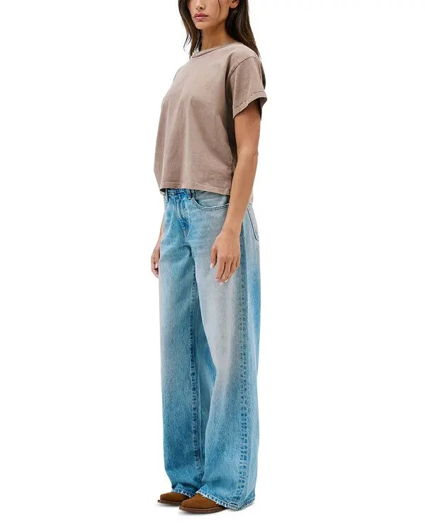 SLVRLAKE Mica Low Rise Wide Leg Jeans - Roll The Dice