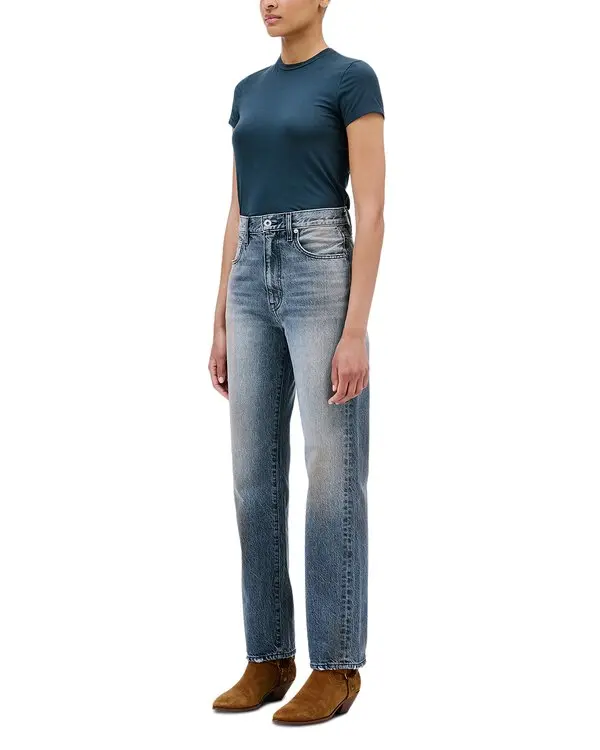 SLVRLAKE London High Rise Straight Jeans
