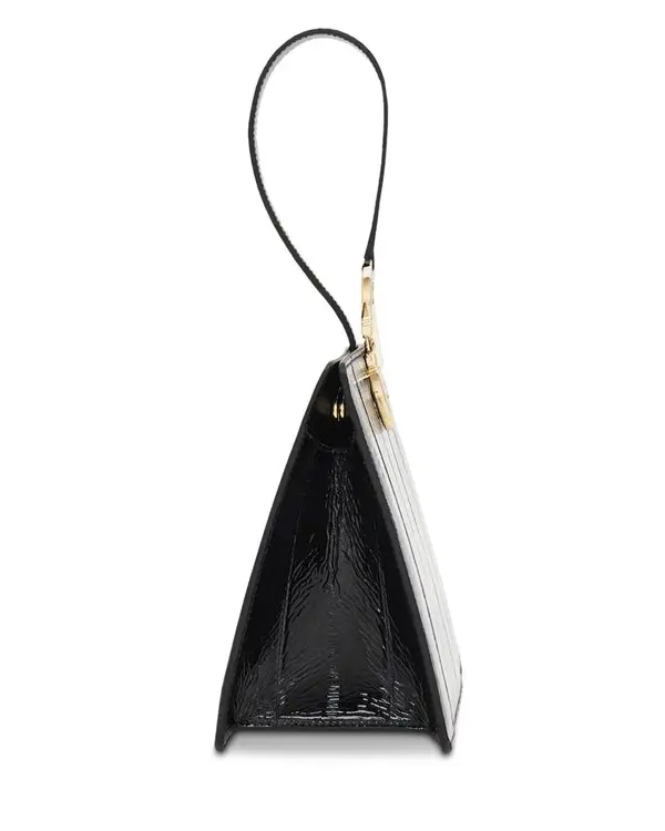FERRAGAMO Eel Leather Clutch With Gancini Clasp