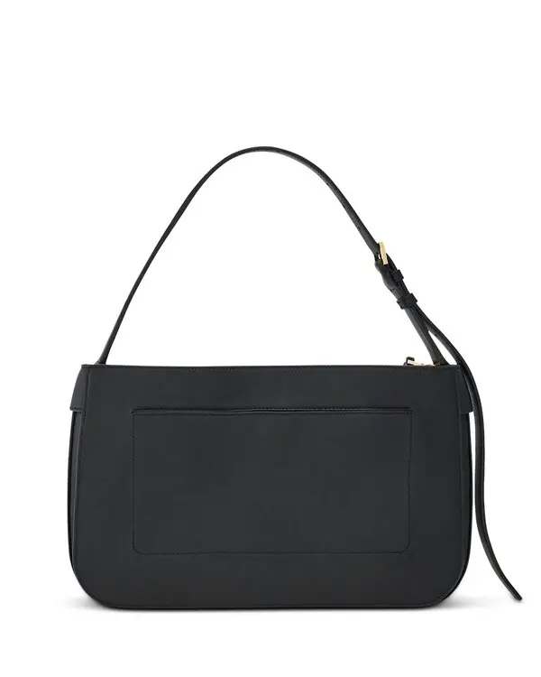 FERRAGAMO Cara Leather Shoulder Bag - Black