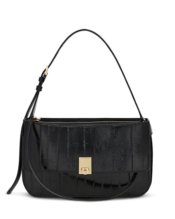 FERRAGAMO Cara Eel Leather Shoulder Bag