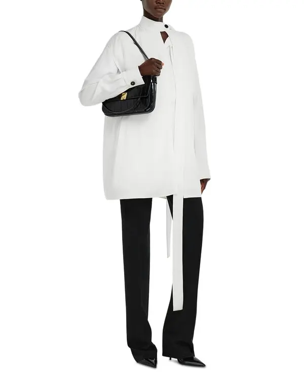 FERRAGAMO Cara Eel Leather Shoulder Bag