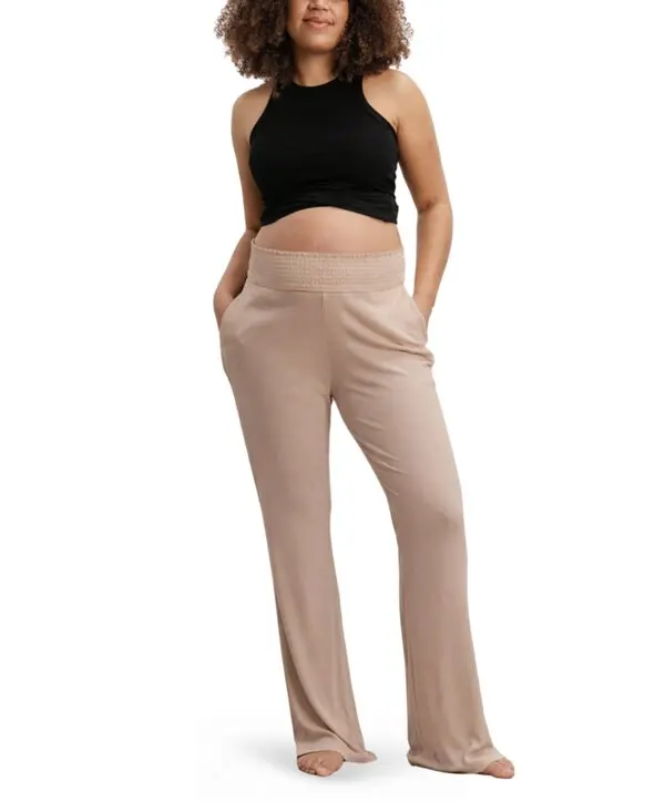 NOM MATERNITY Super Soft Rib Maternity Pants