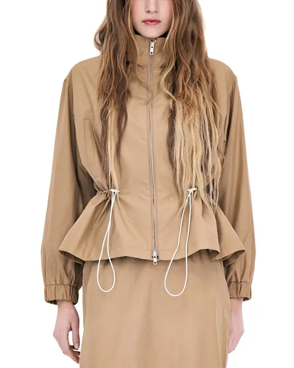 AYA MUSE Tala Drawstring Waist Jacket - Camel