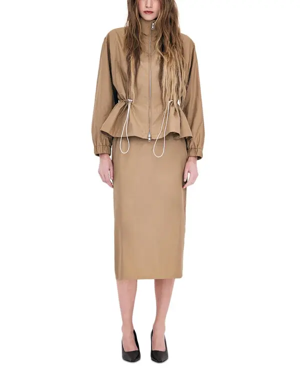 AYA MUSE Tala Drawstring Waist Jacket - Camel