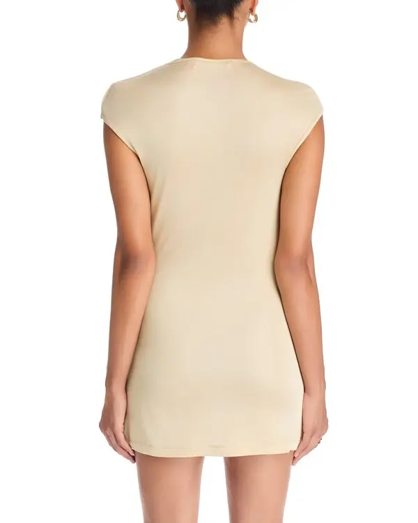 AYA MUSE Nyra Draoed Cutout Mini Dress