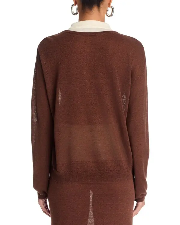 AYA MUSE Eirae Linen Blend Top - Pecan