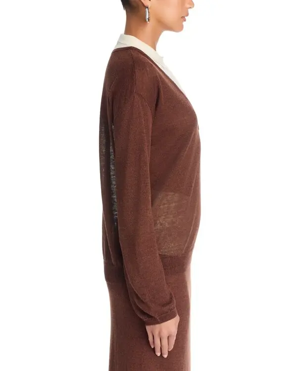 AYA MUSE Eirae Linen Blend Top - Pecan