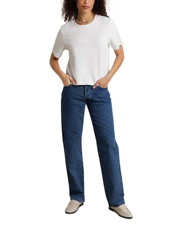 PERFECTWHITETEE Cotton Stretch Heavy Jersey Tee