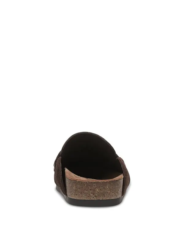 Sam Edelman Astrid Suede Mules - Espresso Bean