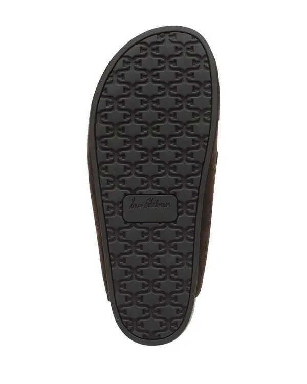 Sam Edelman Astrid Suede Mules - Espresso Bean