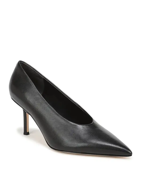 FAVORITE DAUGHTER Zoe Leather Pumps - Black
