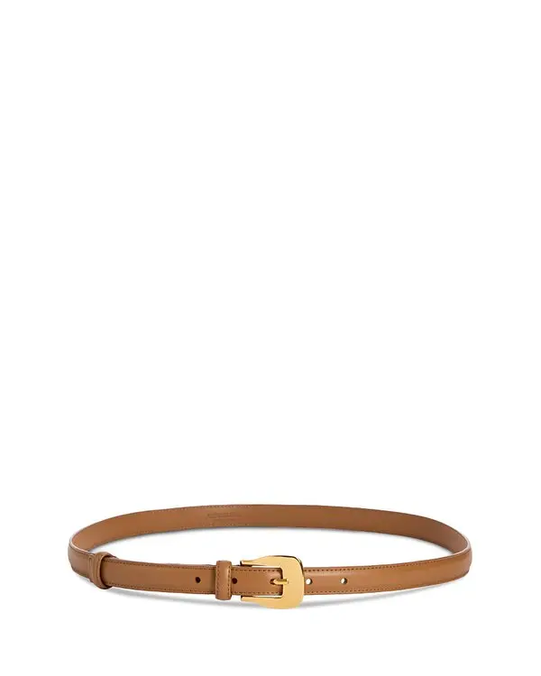 Altuzarra Square Buckle Leather Belt - Canyon