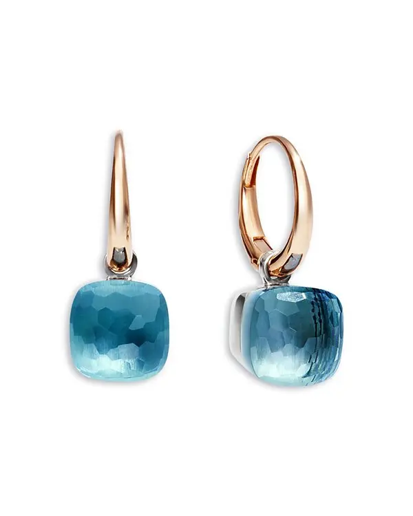 Pomellato 18k Yellow Topaz Drop Earrings - Gold