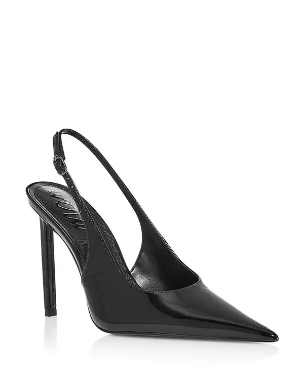 Sam Edelman Tegan Patent Leather Slingback Pumps - Black