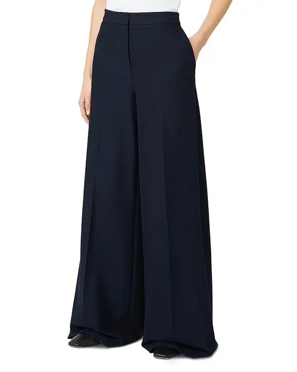 Max Mara Mxmpinza Wide Leg Pants - Ultramarine